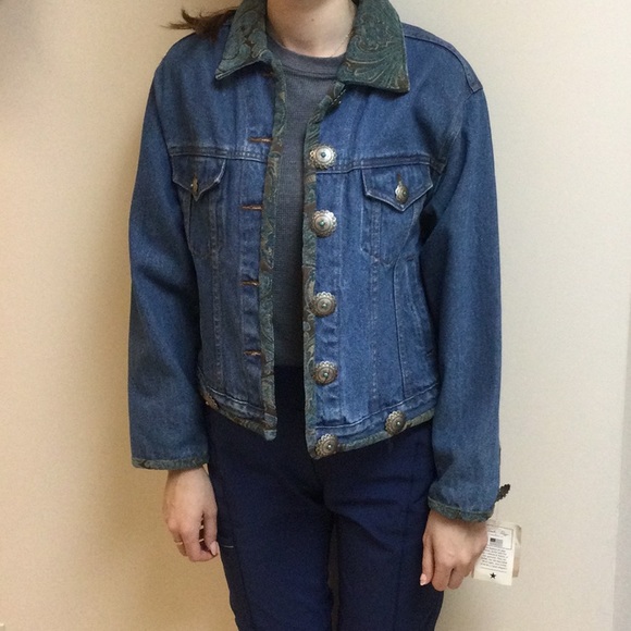 Tosha Polizzi | Jackets & Coats | Tasha Polizzi Large Rodeo Jean Jacket ...